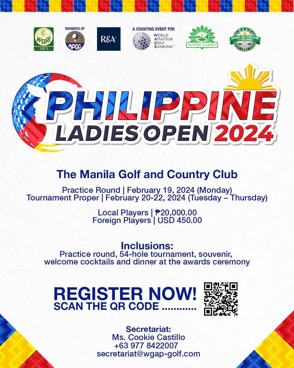 Women's Golf Association of the Philippines (WGAP) Philippine Ladies ...